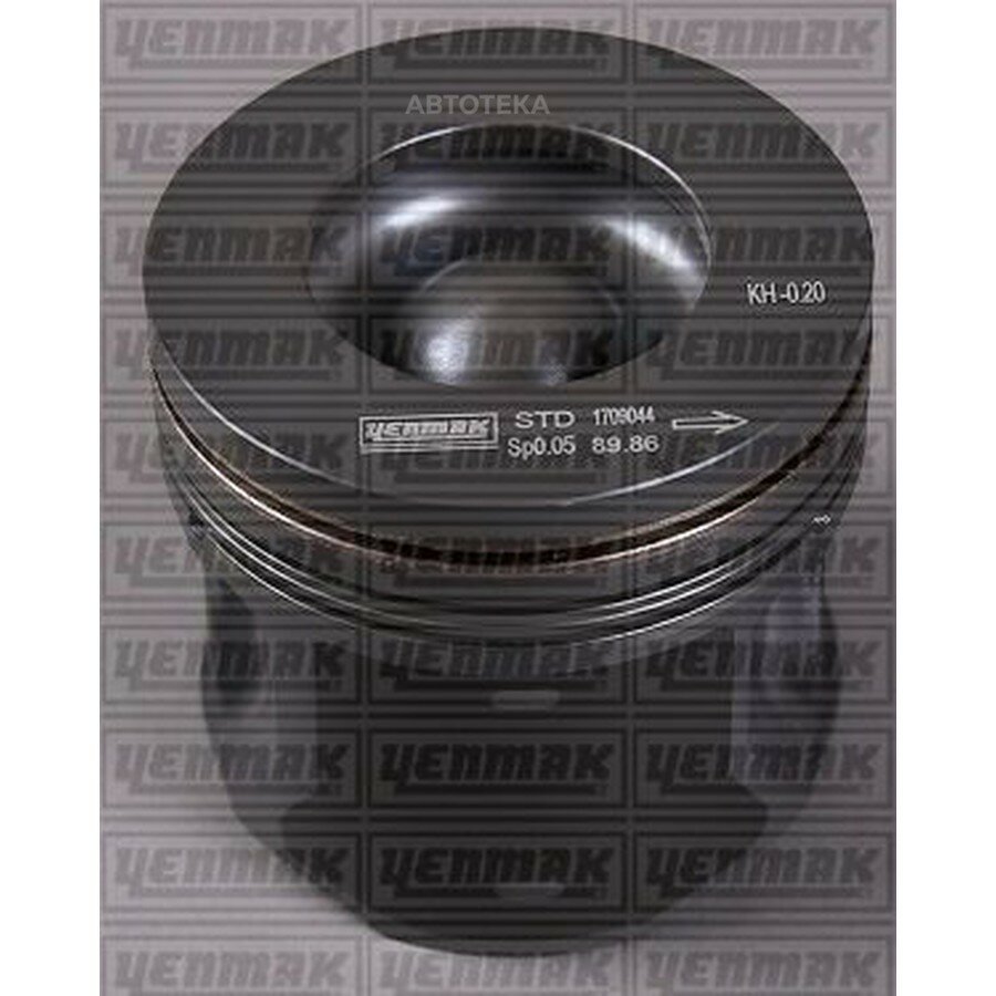 Поршень ДВС с кольцами YENMAK 3103469000 FORD: V348 DURATORQ TDCI; O89,910 MM STD
