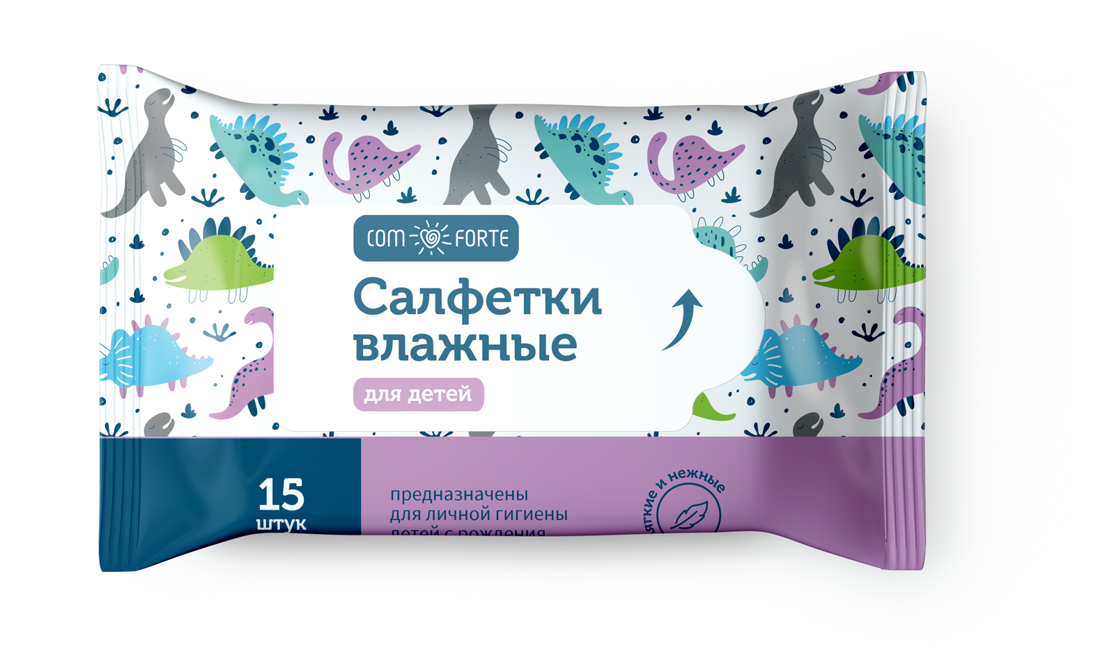 Салфетки детские влажные 15 шт ComForte