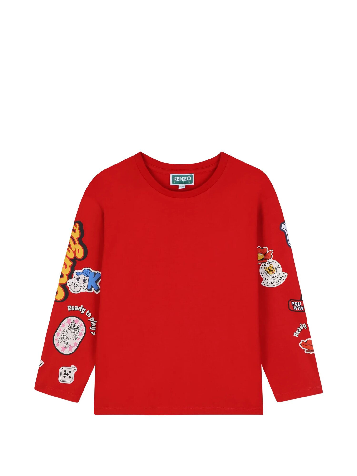Футболка Patch-detail long-sleeve T-shirt
