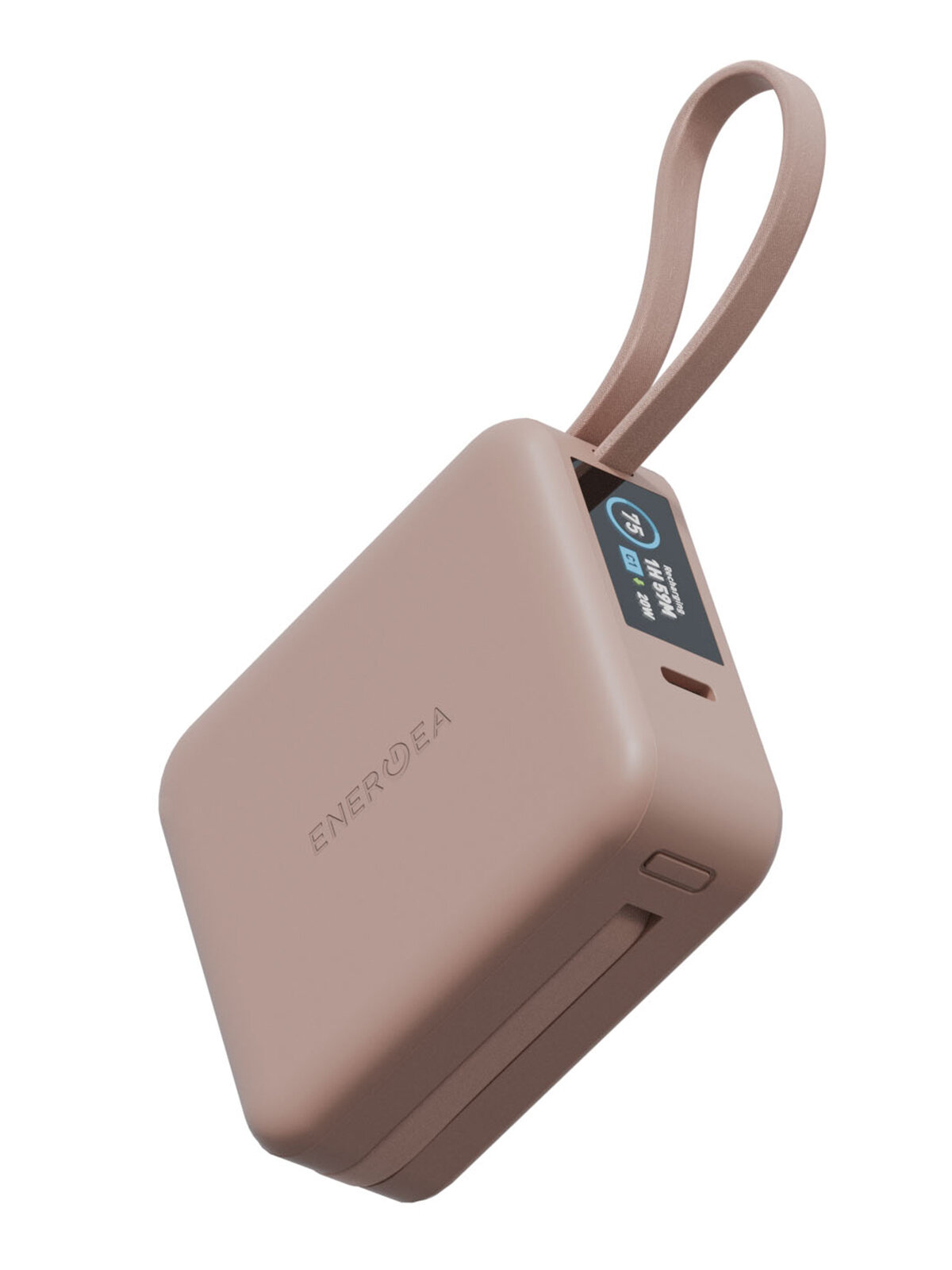 Внешний аккумулятор Energea MagPac MINI Plus с сертификацией CCC, 10000W с MagSafe 15W +USB- С 20W, розовый