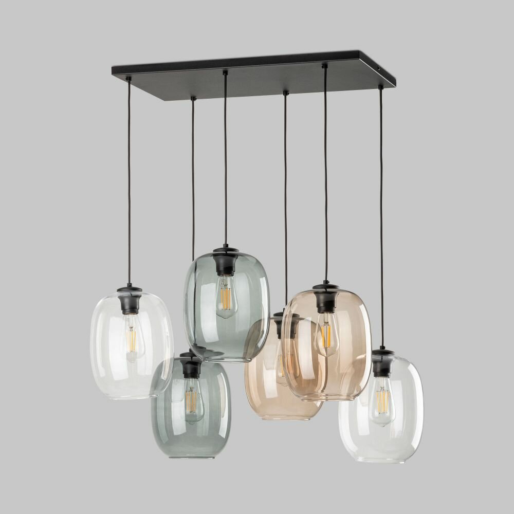 Подвесной светильник со стеклянными плафонами TK Lighting 5974 / подвесной светильник / Elio.