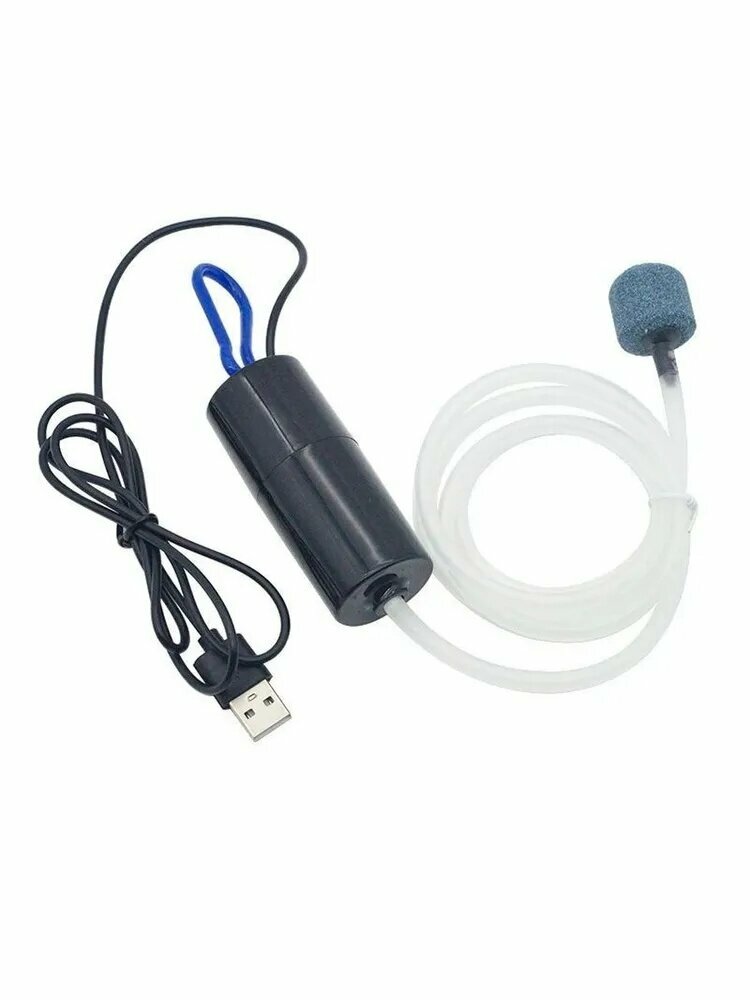 USB мини-компрессор для аквариума 1 Вт, автономный воздушный насос 5V, портативный, тихий, для перевозки рыб и резервного кислорода,