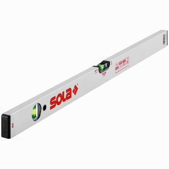 Уровень Sola AV 80, L = 80 см, 2 глазка, точн. 0,5мм/м 01111101