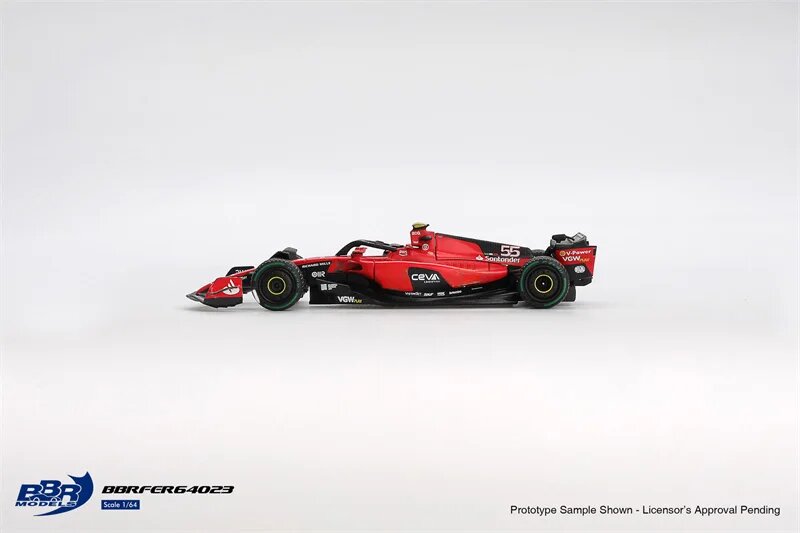 Bburago модель автомобиля BBR 1:64 SF23 2023 Monaco GP no.55 C. Sainz
