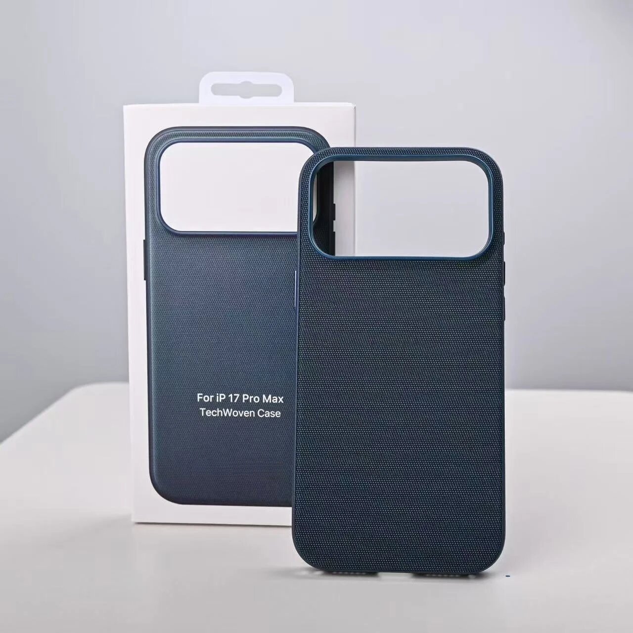Оригинальный Магнитный Чехол Из Тканого Материала Для iPhone, iPhone17 Pro, Blue With Box