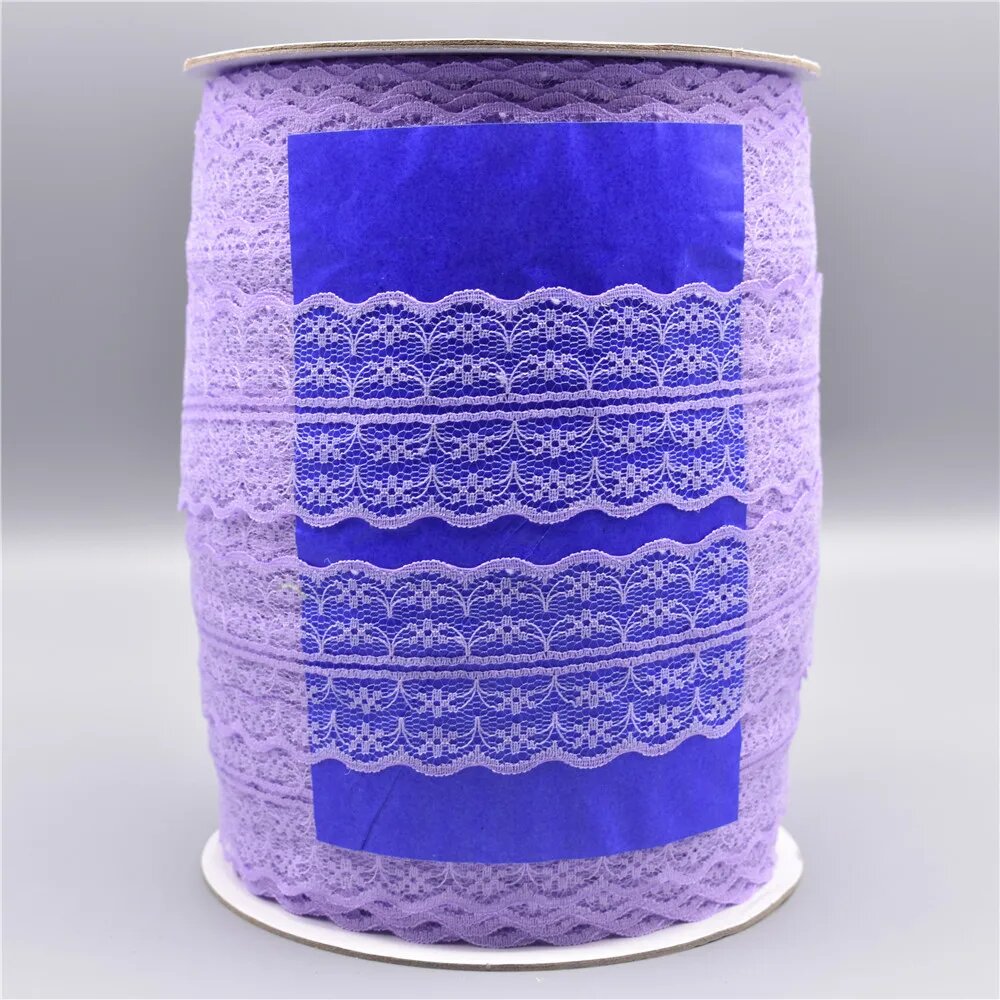 Кружевная лента WyFeay 300 ярдов белая 45 мм Фиолетовый, Light Purple