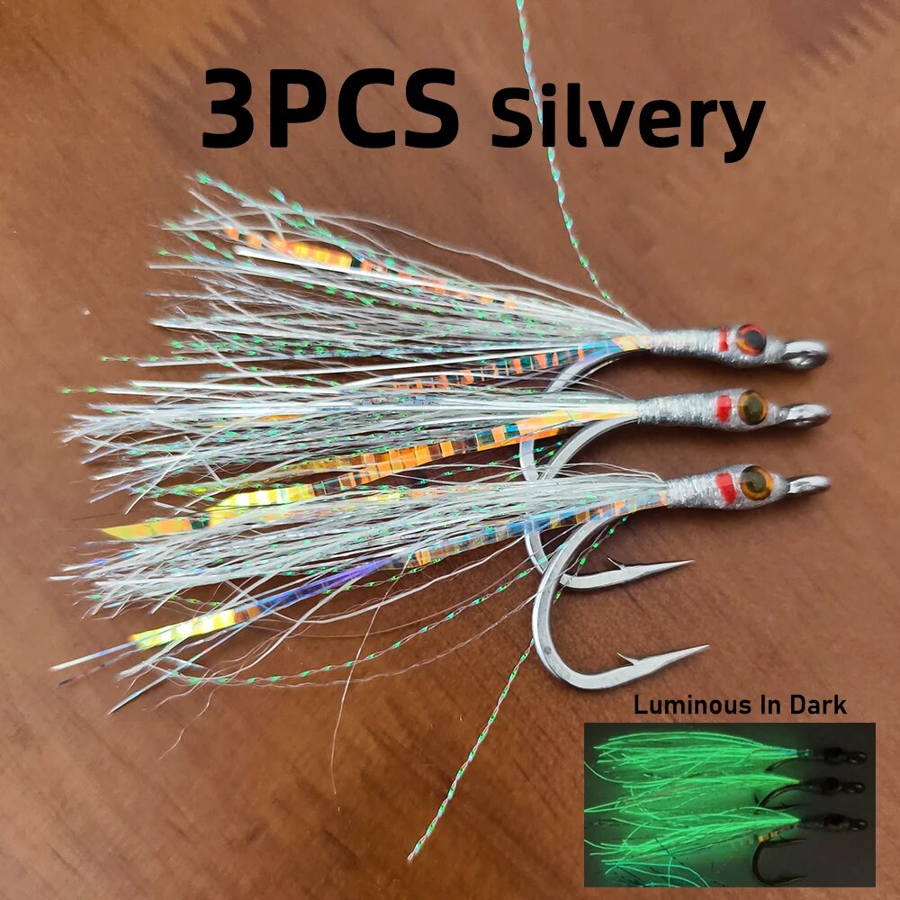 Морской гольян Fly 4/0 ellllv фиолетовый/серебристый 3pcs silvery