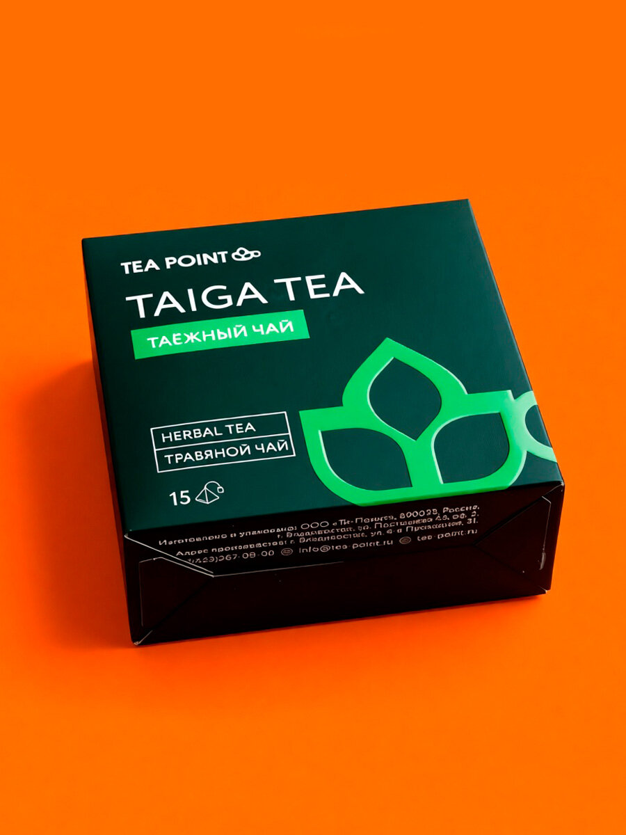 Чай Таёжный травяной, Tea Point, 15 пирамидок