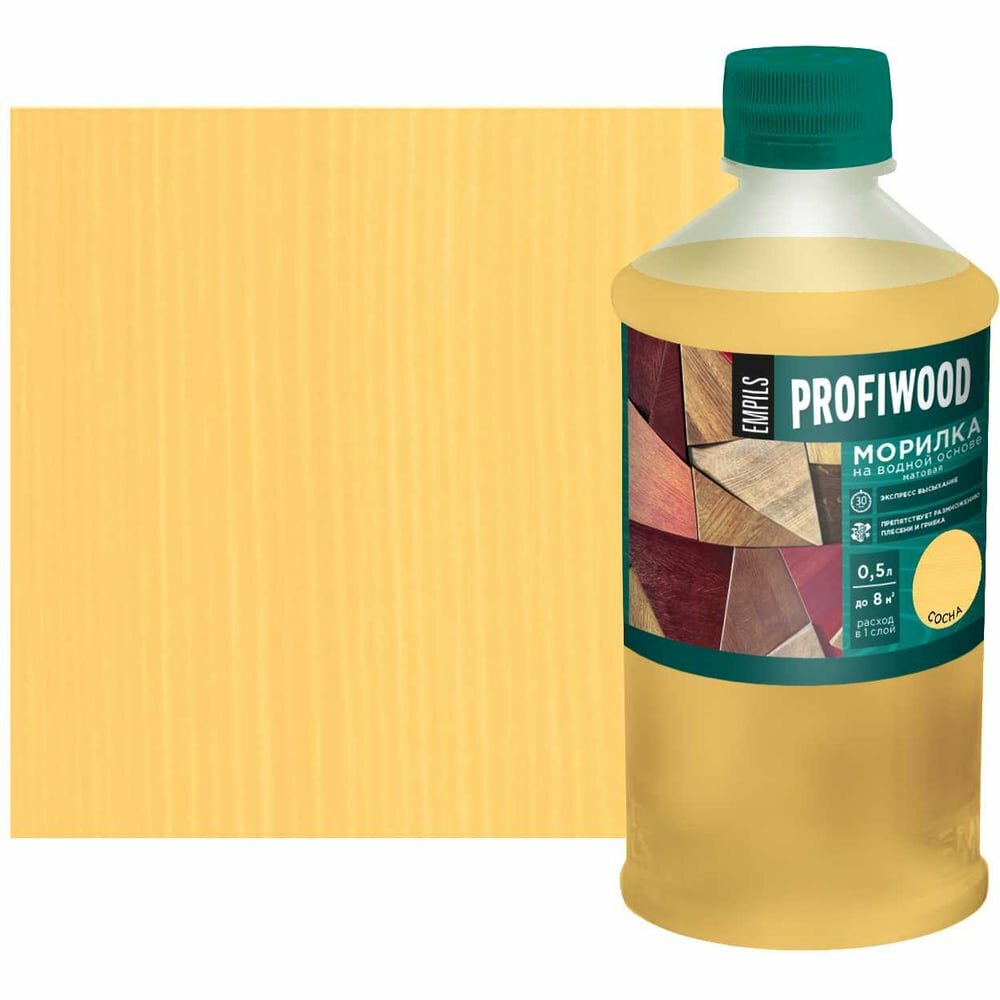 Морилка Profiwood на водной основе, сосна, 0.5 кг 67940 — фото 1
