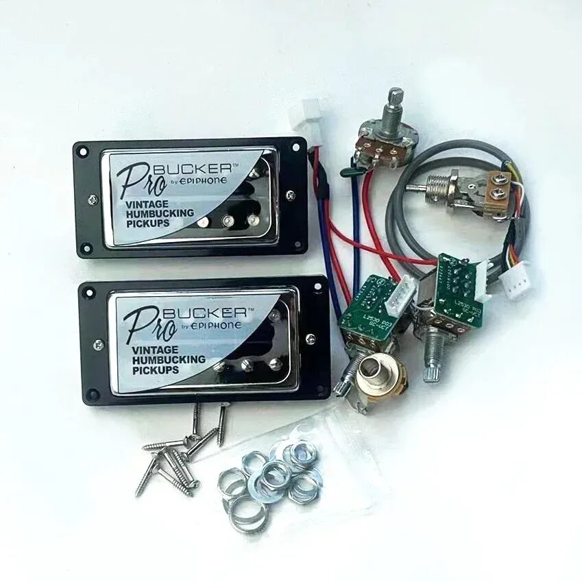 Оригинальная аутентичная электрогитара Epiphone Alnico 5 ProBucker со стандартным звукоснимателем, двойная катушка, 1 комплект, двухтактная проводка 2V1T