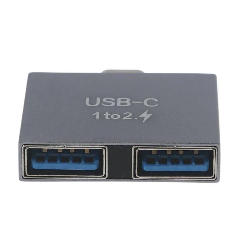 USB 3.0 концентратор Type-C на 2 USB — фото 1