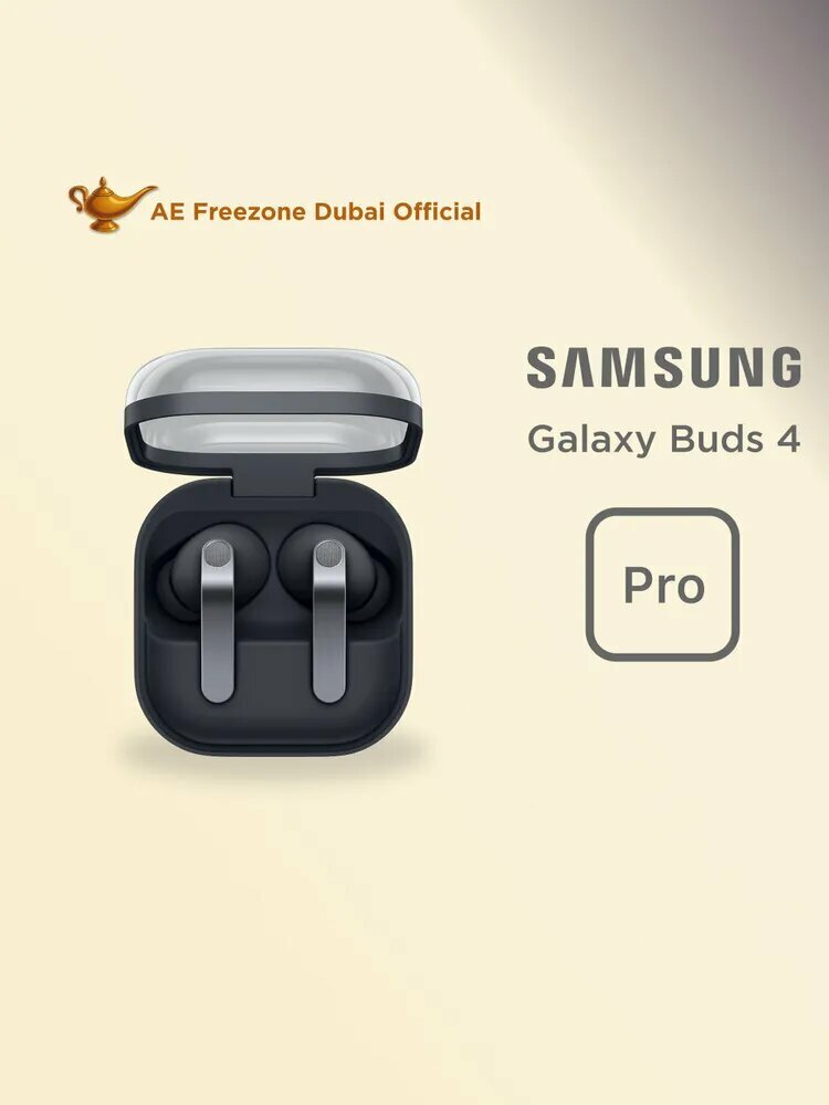 Samsung Наушники беспроводные с микрофоном Samsung Galaxy Buds 4 Pro, Bluetooth, USB Type-C, черный