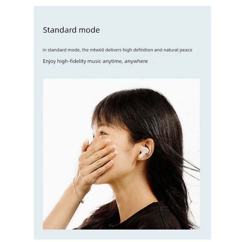 Shanling MTW100 True Wireless Stereo Наушники в синем цвете, Bluetooth 5.2, шумоподавление для спорта
