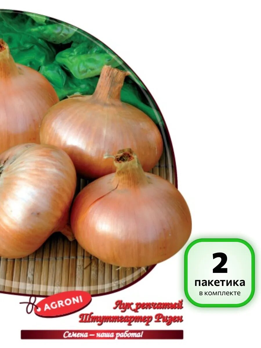 (2 шт.) - Семена Лук репчатый Штуттгартер ризен (1,0г)