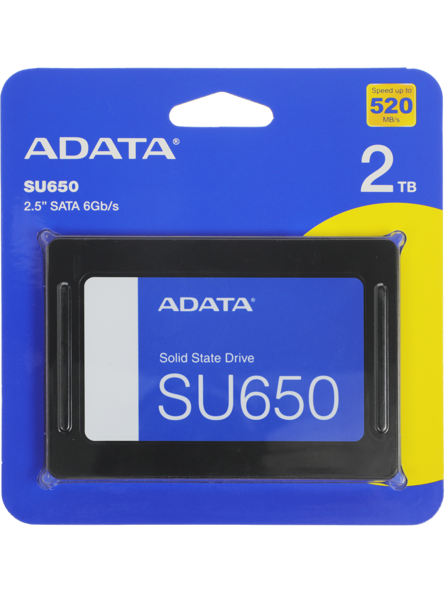Накопитель SSD A-Data Ultimate SU650 ASU650SS-2TT-R 2 ТБ, 2.5", SATA III, SATA 520 МБ/с