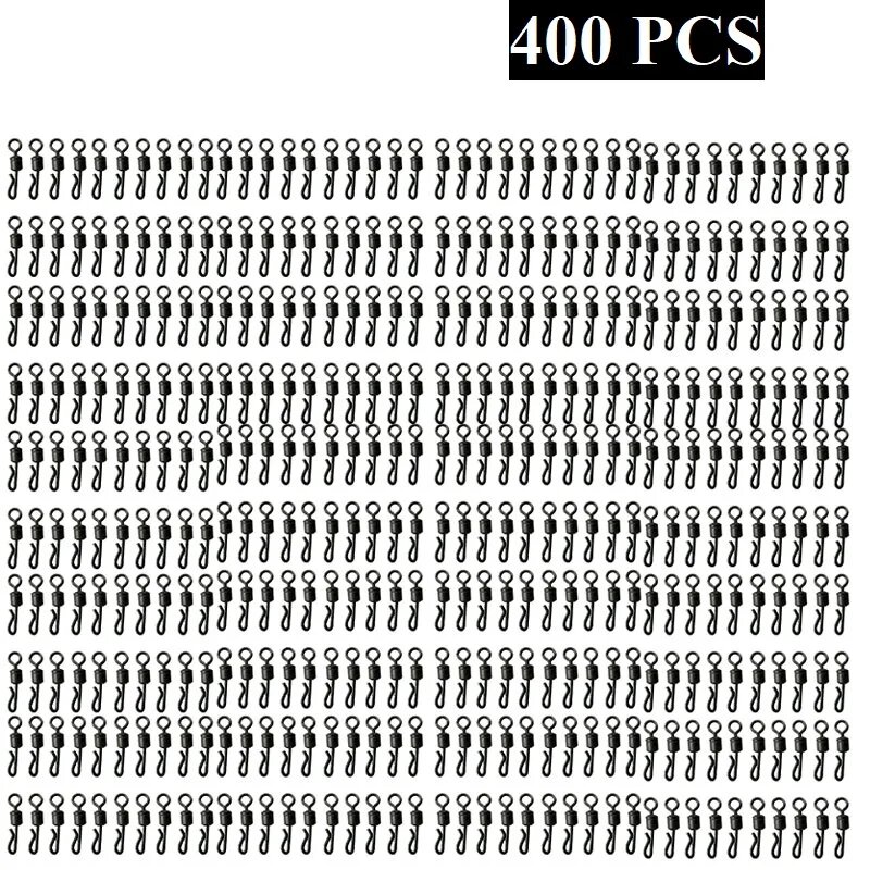 100-500 шт. Быстросменные вертлюги HUAN-Qzta, размер 4, черные Белый, 400pcs