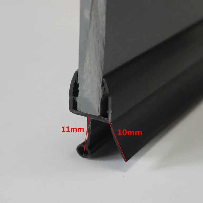 Прозрачная уплотнительная лента для душевого экрана из ПВХ 2 шт. 2pcs (50cm), use for 6mm glass