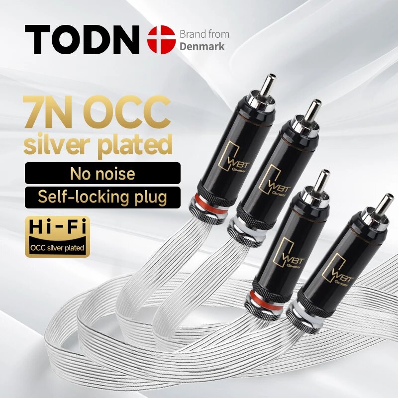 TODN Удлинитель RCA 2RCA, 0.75m