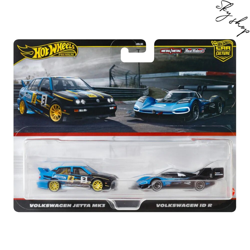 Машинка Hot Wheels Premium Culture Circuit 1:64 2-Pack Volkswagen Jetta MK3 & Volkswagen ID R