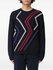 Свитер EMPORIO ARMANI Geometric-pattern sweater, размер 52, , синий