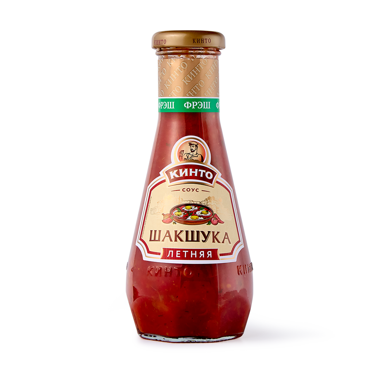 Соус томатный кинто Шакшука, для пасты, стеклянная бутылка, 350 г