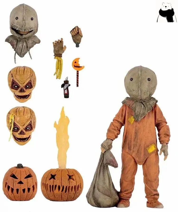 Коллекционная Фигурка Сэм Тыквенный человечек NECA 56048 Trick 'R Treat Sam 18 CM