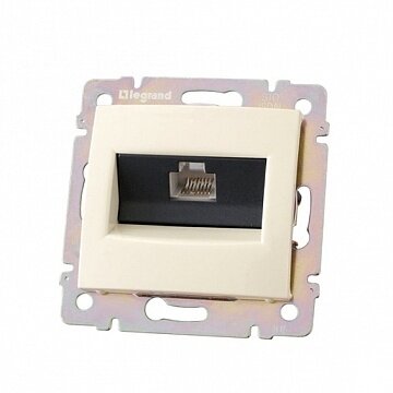 Розетка компьютерная 1xRJ45 Cat.5 VALENA CLASSIC, слоновая кость 774341 Legrand