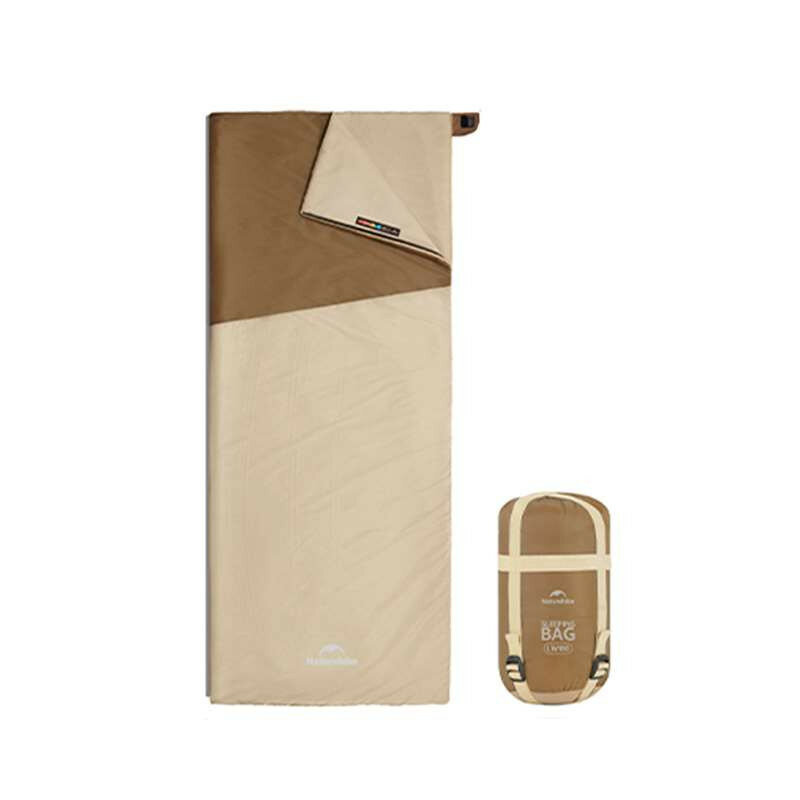 Naturehike Спальный мешок Sunny Day PL01 CNK2550WS026 LW180, коричневый с бежевым, размер XL (6977465868619)
