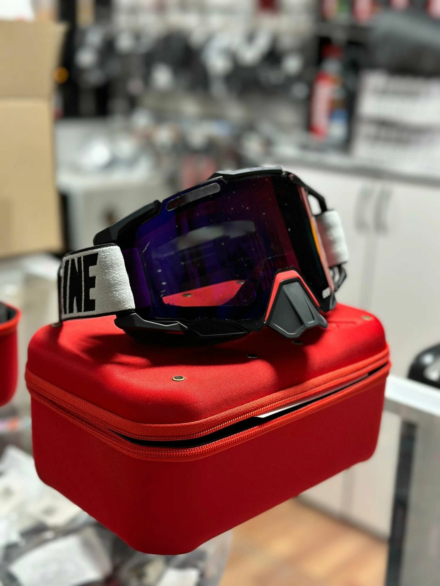 Очки снегоходные 509 Sinister X7 S1 Racing Red с подогревом