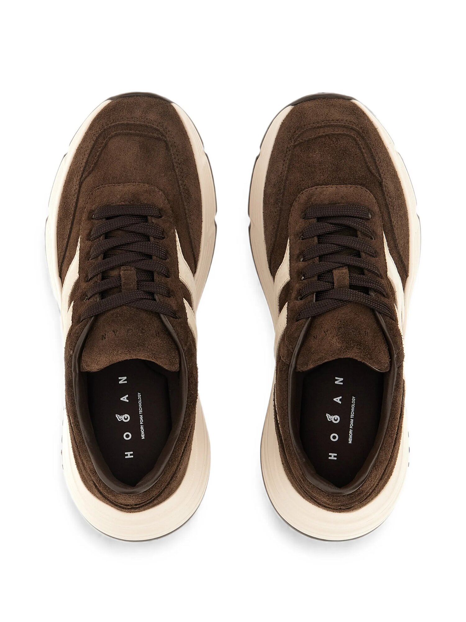 Кроссовки Hogan Hi-Fi sneakers, размер 40 EU, brown — фото 1