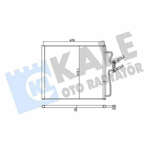 Радиатор кондиционера bmw e38 Kale 350535