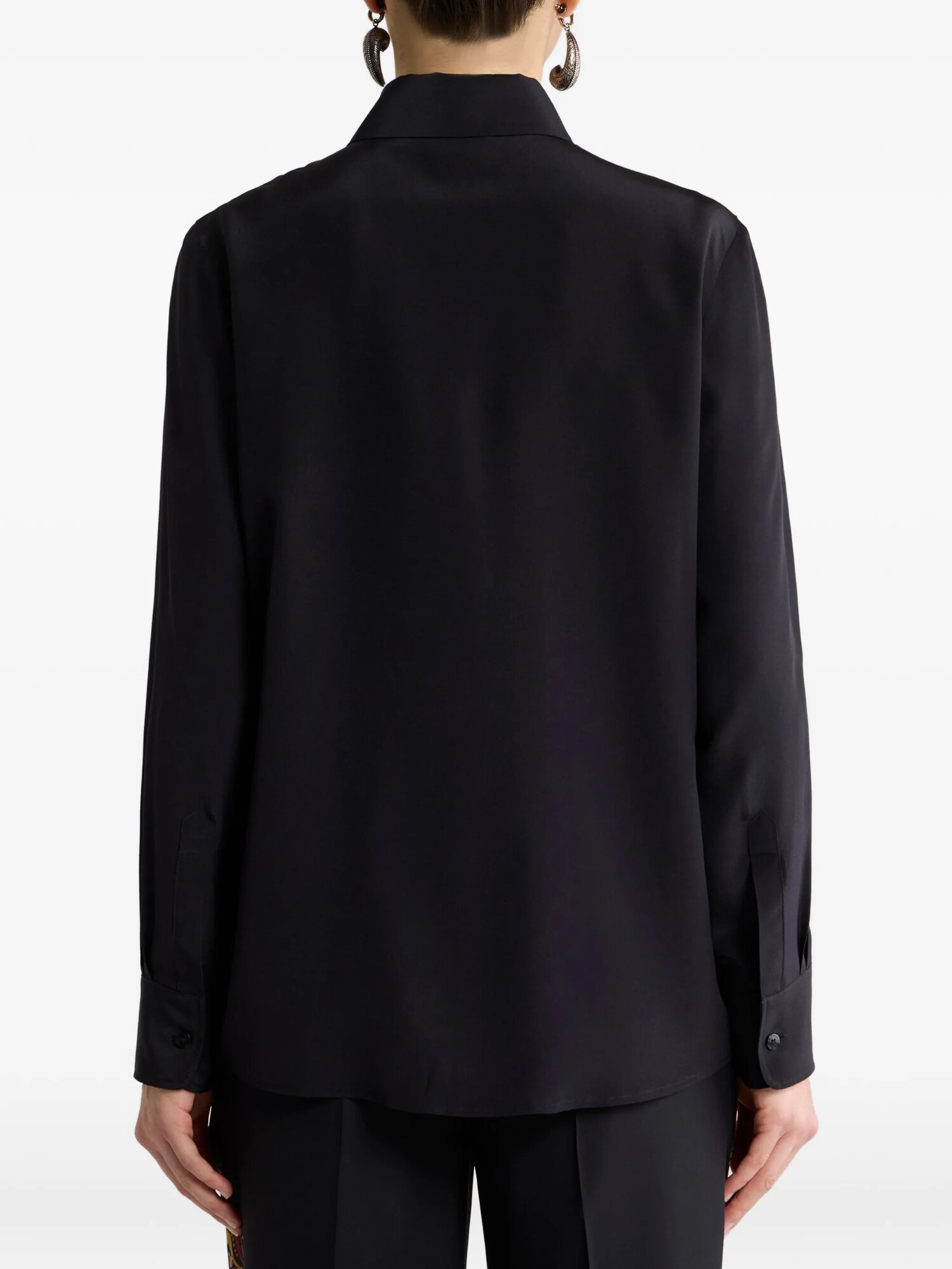 Рубашка ETRO Silk shirt with placed front print, размер 50 — фото 1