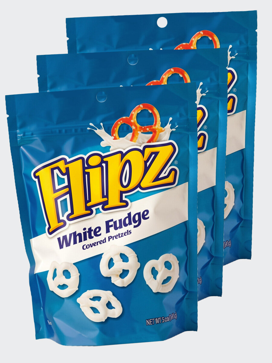 Крендели из США "FLIPZ" (в белом шоколаде), 3уп по 141g