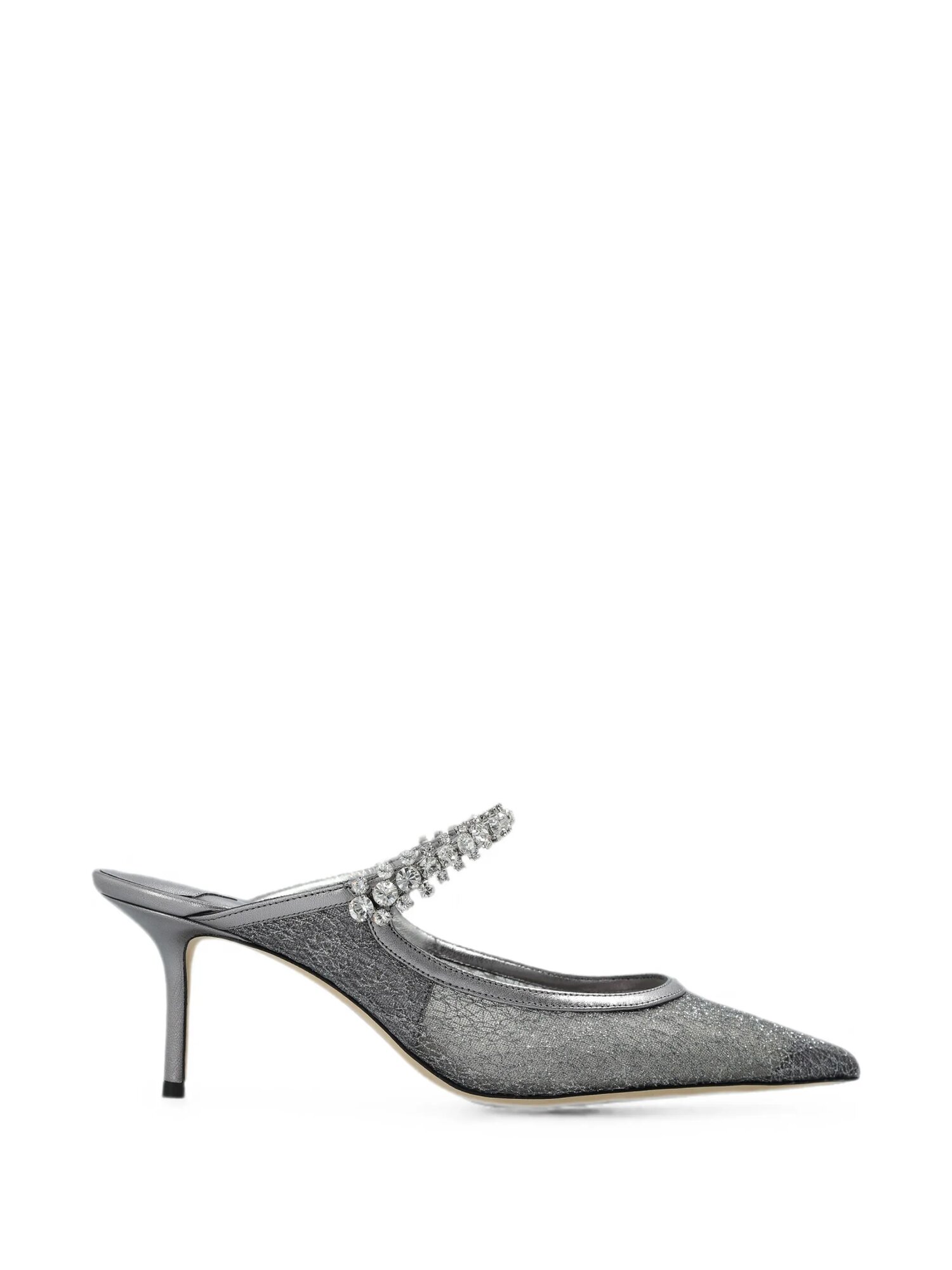 Мюли Bing crystal-embellished mesh mules