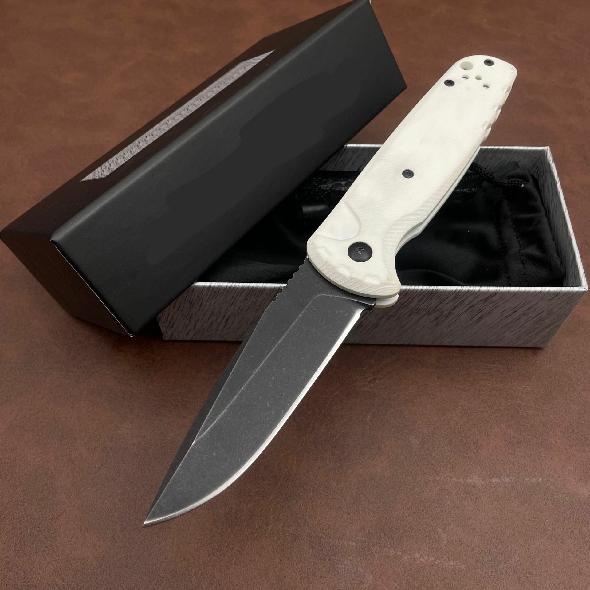 Benchmade4300BK Острый складной нож с рукоятью G10, компактный портативный карманный нож для кемпинга и отдыха на природе