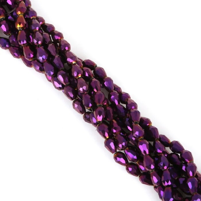 Хрустальные бусины Beadia 70 шт, 5 мм, разноцветные Фиолетовый, Purple
