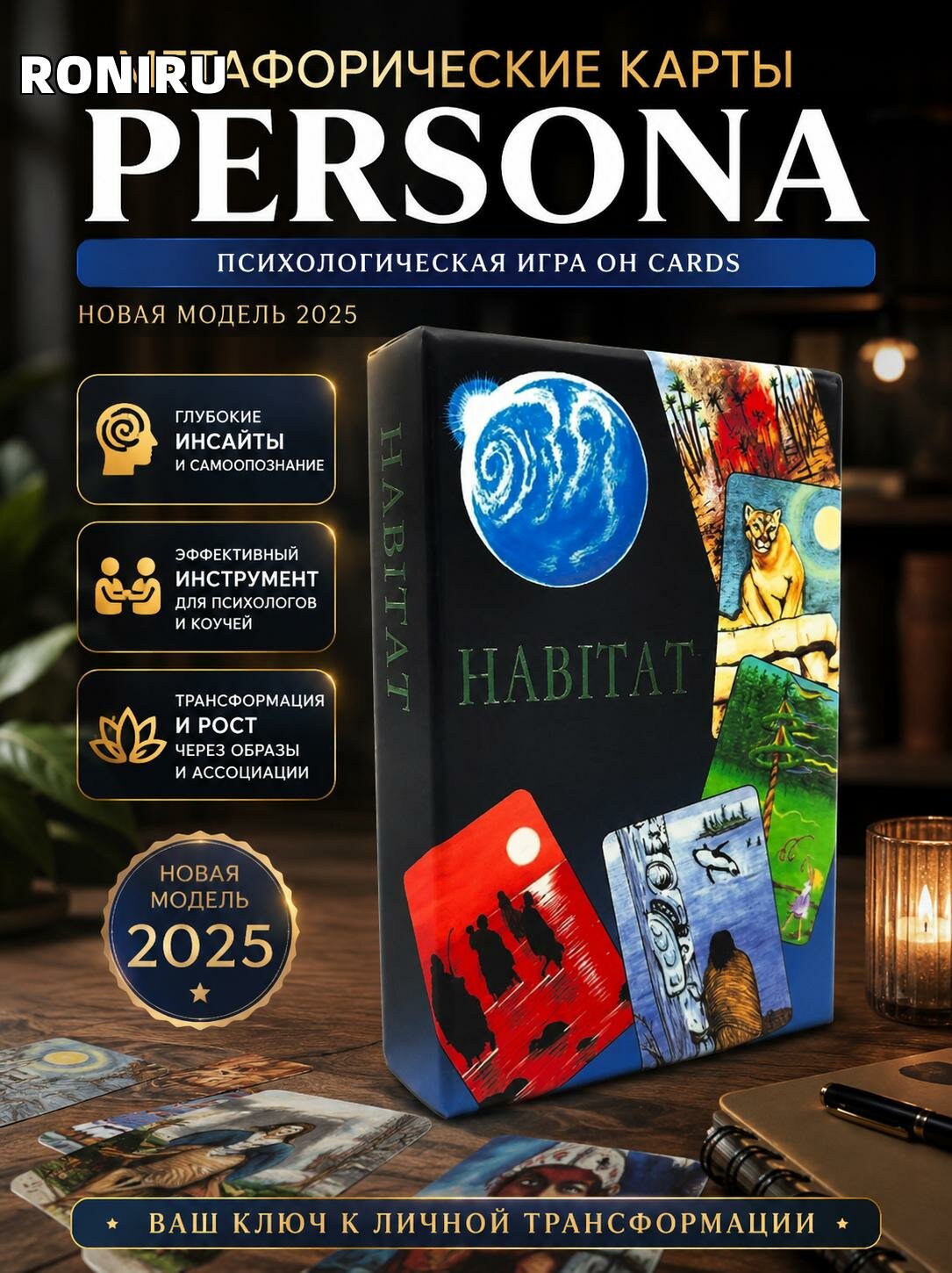 IGH метафорические карты Persona, психологическая трансформационная игра OH Cards новая модель 2025 для терапии.