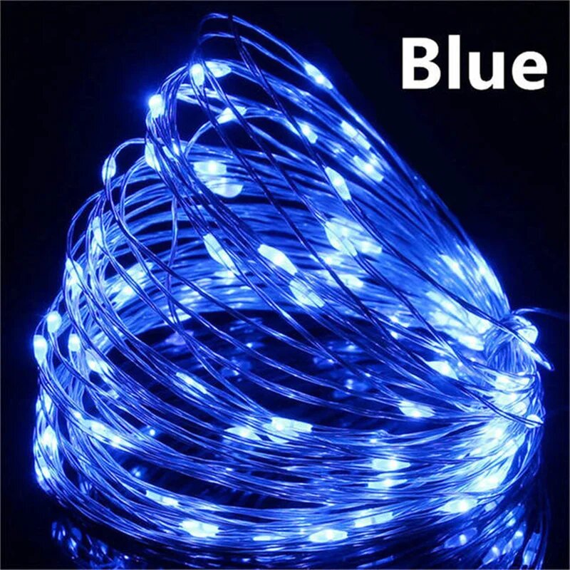 USB LED Гирлянда Acosh Капля воды 1м/2м/3м/5м/10м Синий, Blue, 5m