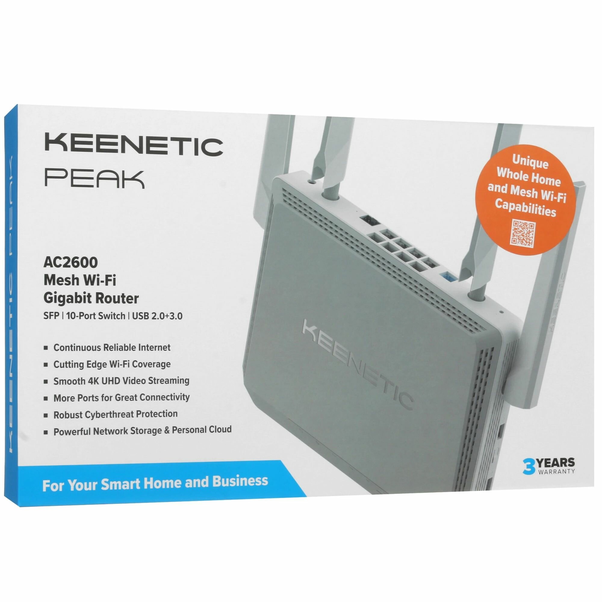 Wi-Fi роутер Keenetic Peak (KN-2710) AC2600 802.11ac Wi-Fi 5 серый