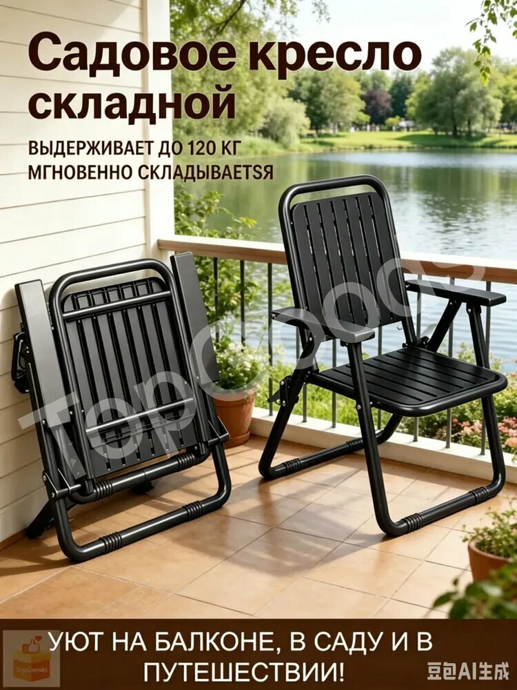 Садовое кресло, Металл, 55х53х84 см, 1 шт