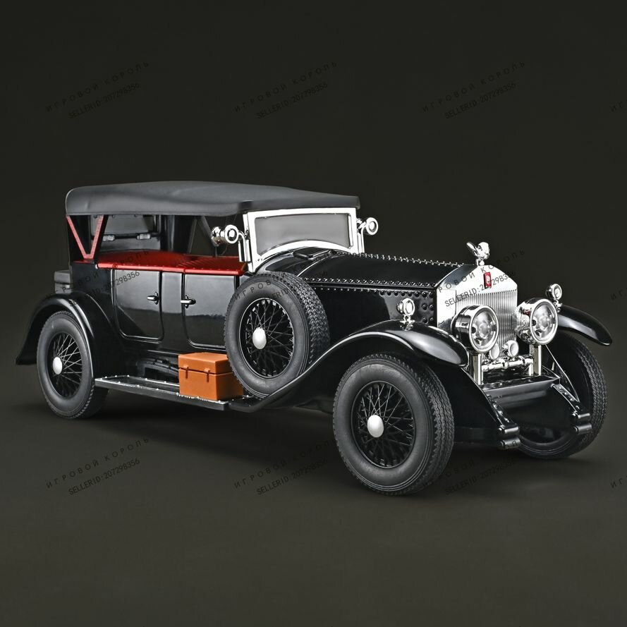 Коллекционирование автомобилей Роллс-Ройс Фантом I Кабриолет (1925-1931), Детские игрушечные модели автомобилей 1:24 Rolls Royce Phantom I 1925 Luxury classic retro, Модель сплава, Со звуком и светом