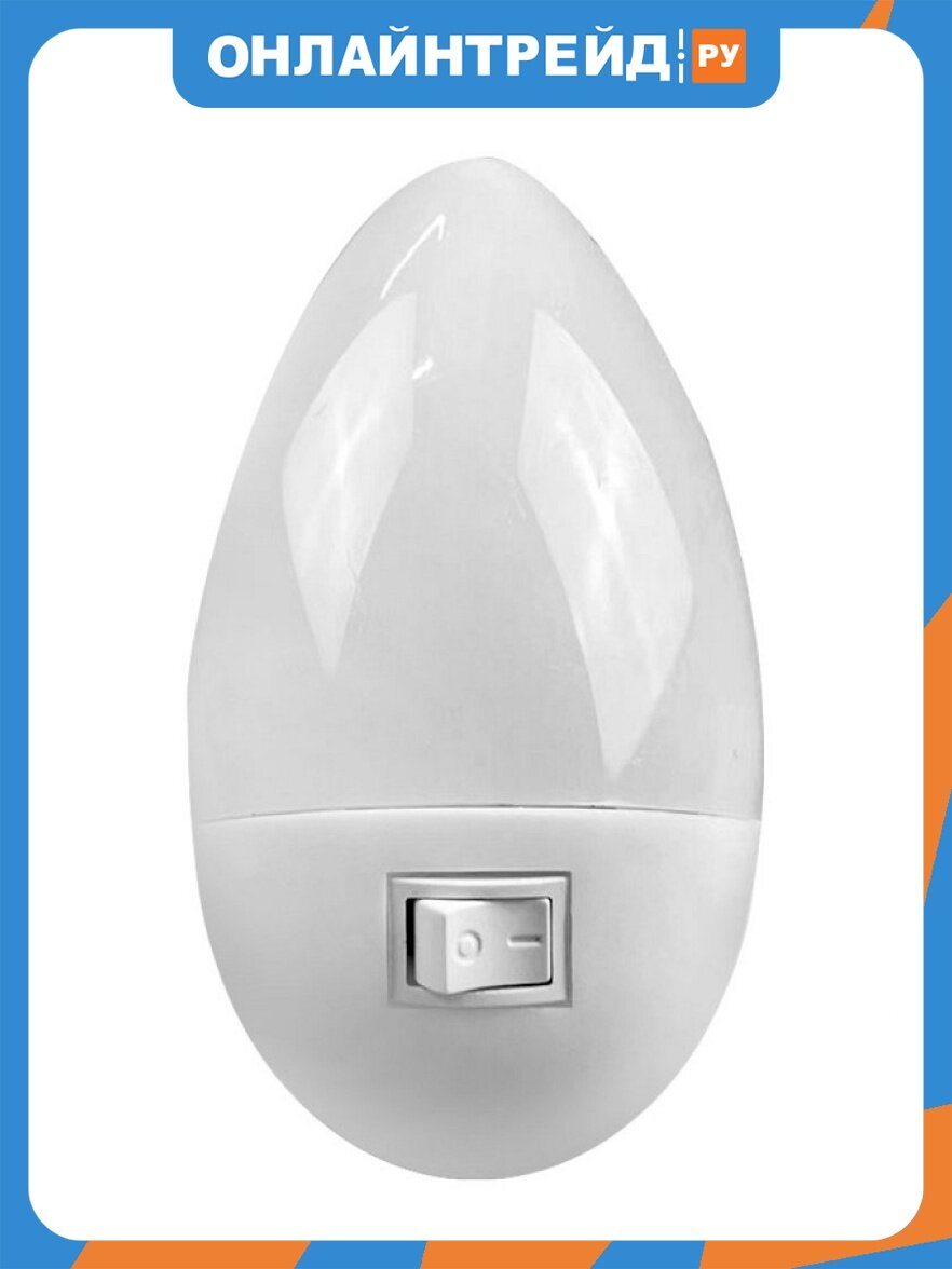 Ночник Camelion NL-262 "яйцо" LED с выкл, 220V