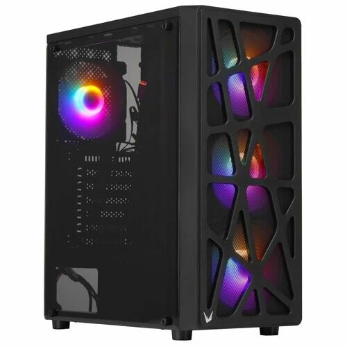 Компьютерный корпус Formula V Line Mana (Mana Black) черный - Midi Tower, ATX, USB 2.0 Type-A, USB 3.2 Gen 1 Type-A