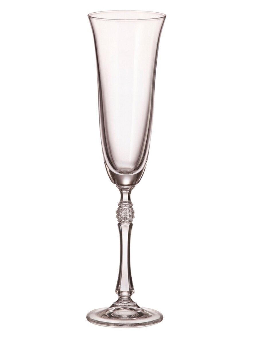 Набор фужеров для шампанского Crystal Bohemia "PARUS", 190 мл (набор 6 шт.)