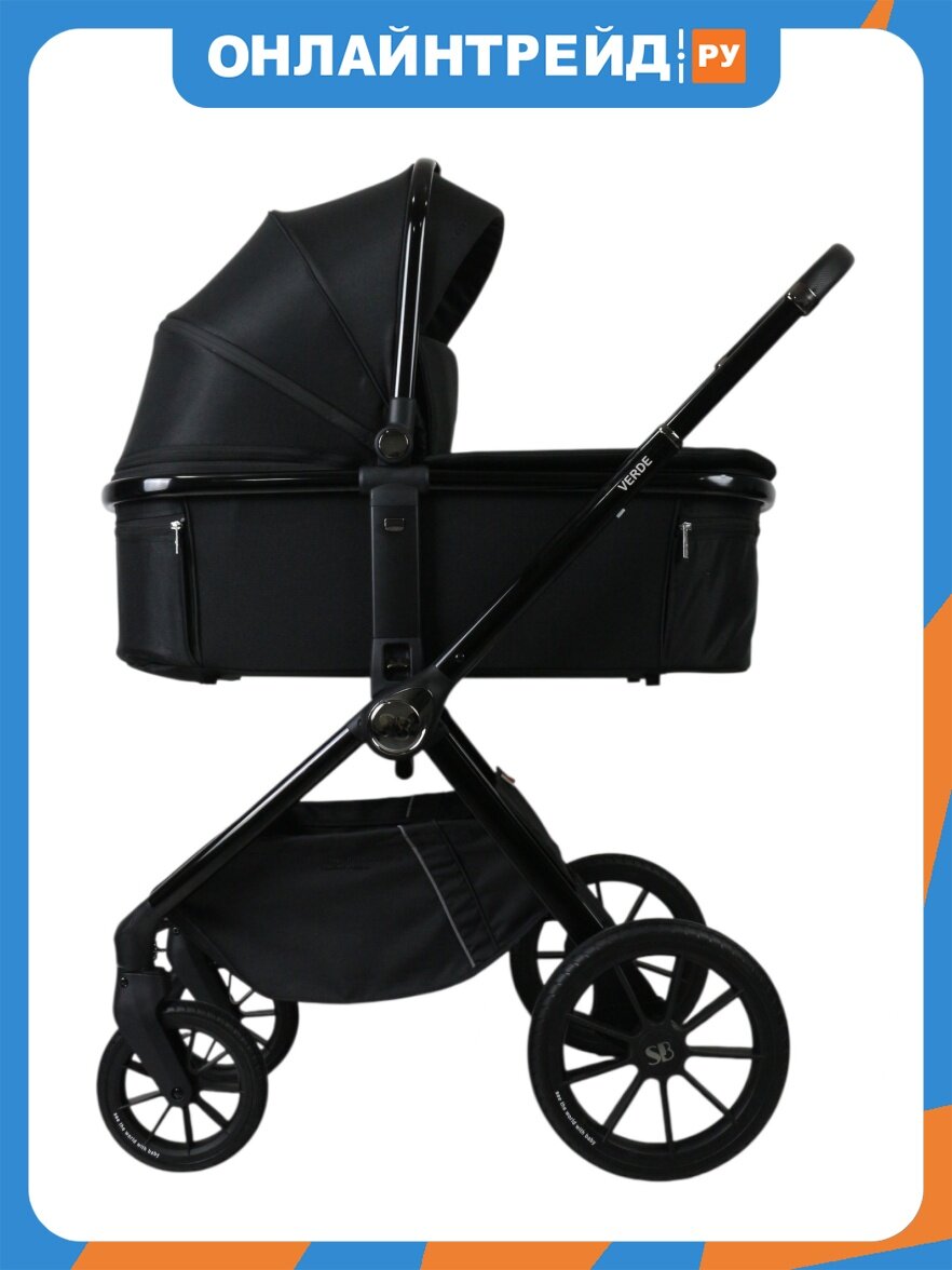 Коляска 3 в 1 Sweet Baby Verde Black Black Glossy