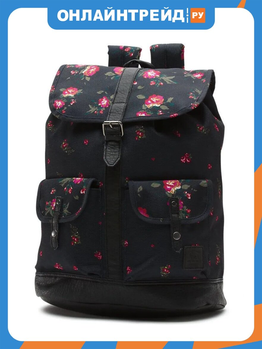 Рюкзак Vans LEAN IN Backpack 20L Floral Black (VA2YYWKS6)