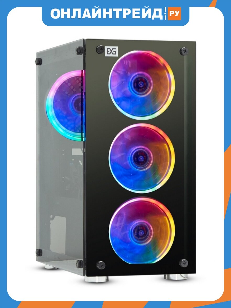 Корпус с блоком питания Exegate Mistery X2-NPX500, черный (EX294482RUS)