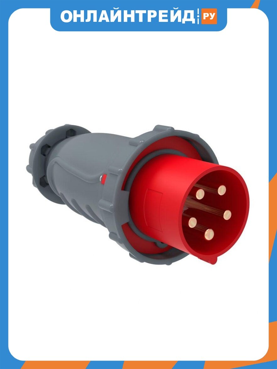 Вилка электрическая кабельная Iek 125А 3P+PE+N 6ч/200/346-240/415В IP67 MAGNUM ССИ-045, PSN02-125-5