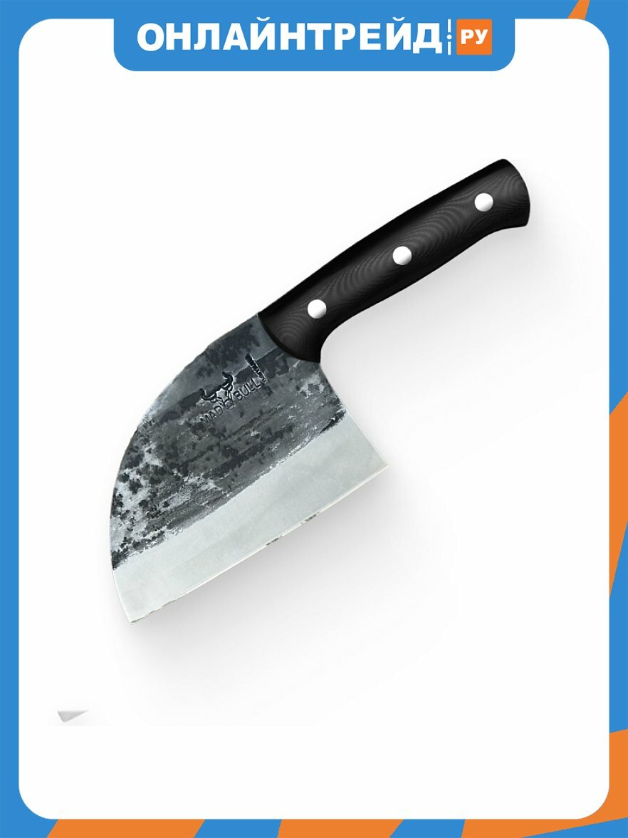 Топорик кухонный Samura "MAD BULL" 14,5см, сталь, чёрный (SMB-0041B)