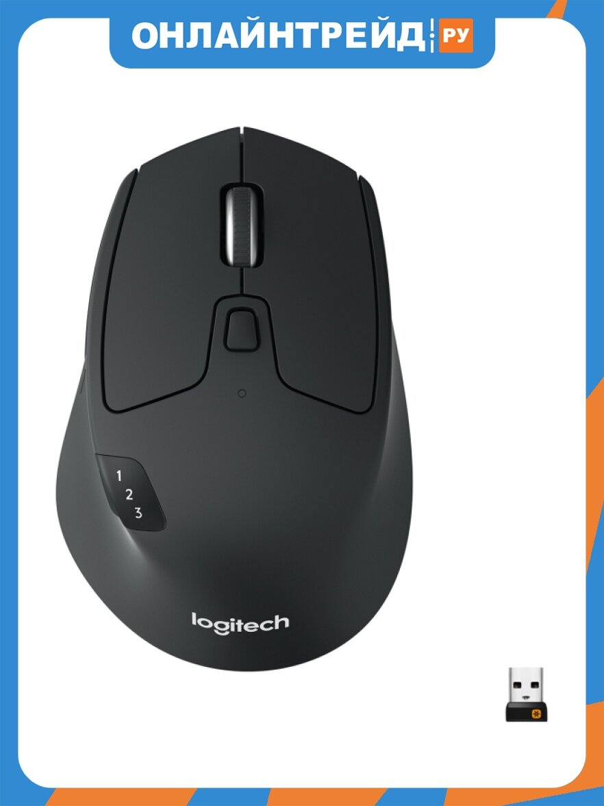 Мышь беспроводная Logitech M720 Triathlon Black (910-004794)